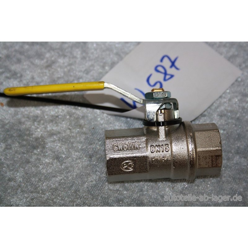 Gas Families 1-2-3 Absperrhahn Kugelhahn 1/2 Zoll CW617N DN15 PN64 #W