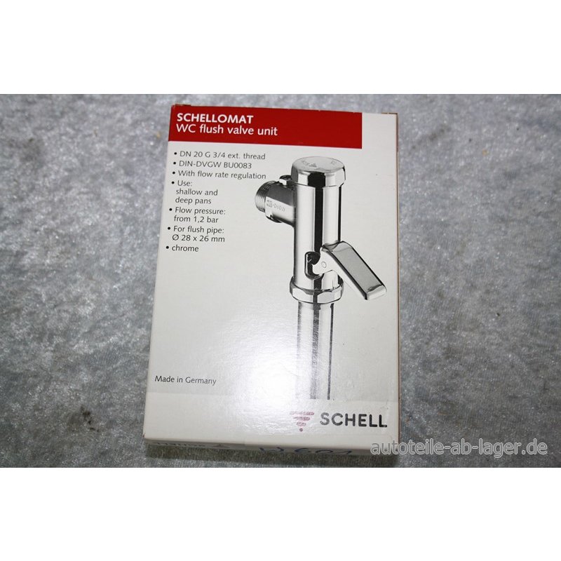 Schell WC Druckspüler Schellomat WC Spülarmartur DN 20 CR 3/4" DIN-DV