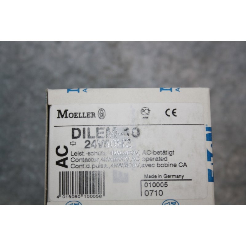 Eaton & Moeller DILEM-10 Leistungsschütz 24V 50Hz NEU 4015080100058