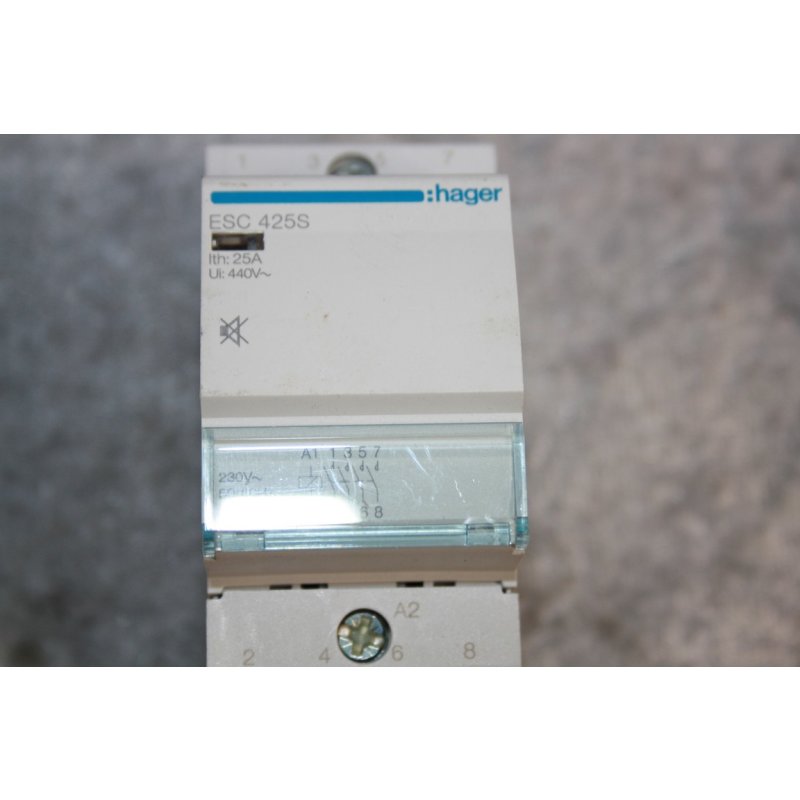 Hager Schütz ESC 425 S Brummfrei Schütze, 25A, 4S, 230V Neuwertig #W1